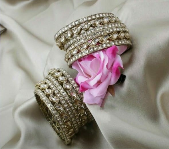 Designer Bangles with AD stones – Jewel Ishq